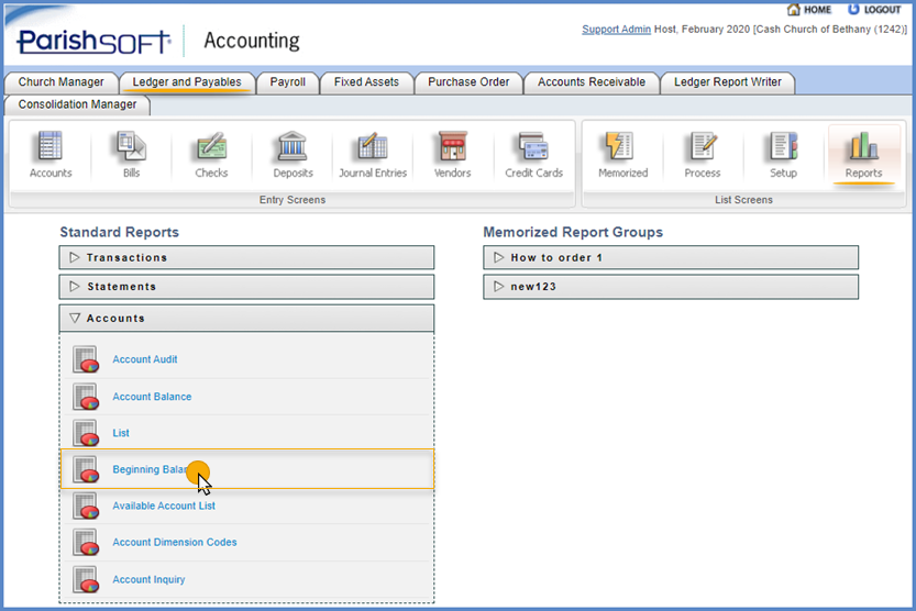 PSA Getting Started - Basic Setup: How to enter beginning balances ...