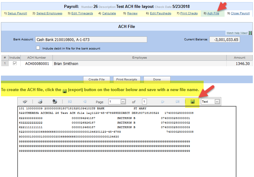 PSA Payroll - ACH: How to generate an ACH file – ParishSoft
