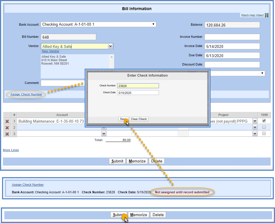 PSA L&P - Checks: How to record a hand-written check, EFT, or an ...